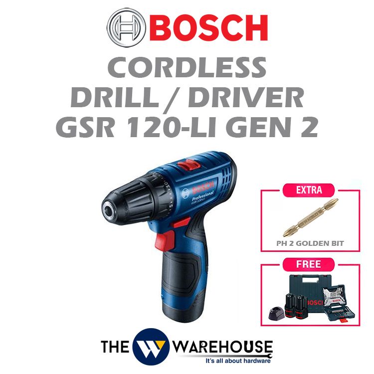 Bosch GSR 120-LI Gen 2 Cordless Drill Driver GSR120-LI | Shopee Malaysia