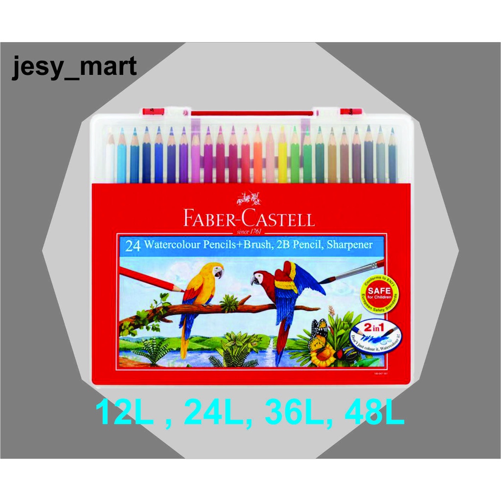 FABER-CASTELL WONDER BOX COLOUR PENCIL 114562 114564 114568 | Shopee ...
