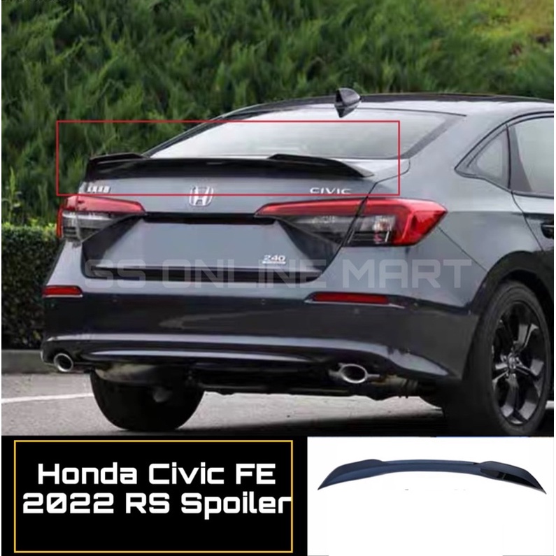 Honda Civic FE 2022 RS Spoiler Ducktail Spoiler Roof Spoiler Piano ...