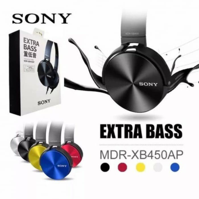 [ BOOST BASS ] SONY HEADSET 450 WIRED AUXILIARY CONNECTION | Shopee ...