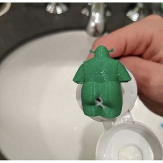 Shrek pooping on toothbrush. Tooth brush toy. Shrek pooping toothpaste ...