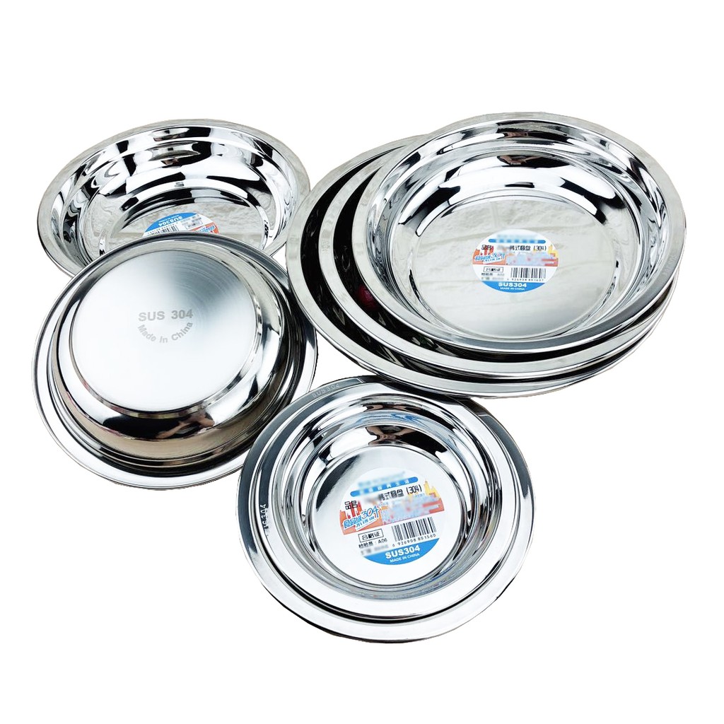 SUS304 Steel Plate (Korean Style) 16CM/18CM/20CM/22CM/24CM/26CM ...