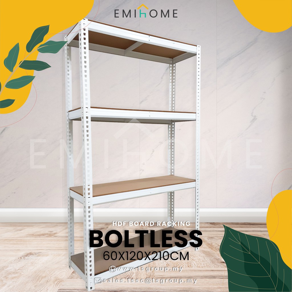 Emihome Boltless Diy Racking 60x120x210cm Multipurpose Racking Shopee Malaysia