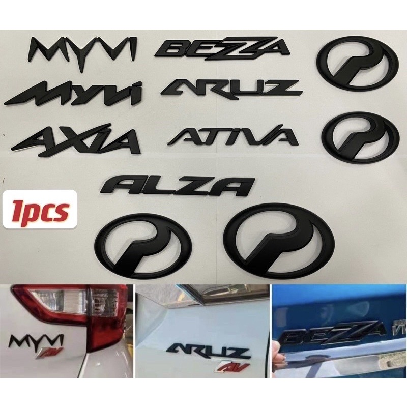 perodua matte black emblem logo bonet myvi bezza emblem ativa axia alza ...