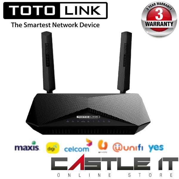 TOTOLINK LR1200 5GHz + 2.4GHz LTE Wireless Hotspot WiFi Direct SIM ...