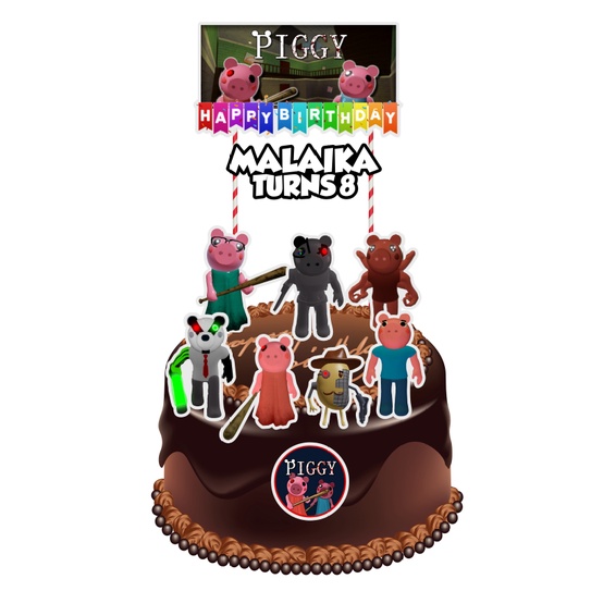 Roblox Piggy Cake Topper DIY | Shopee Malaysia