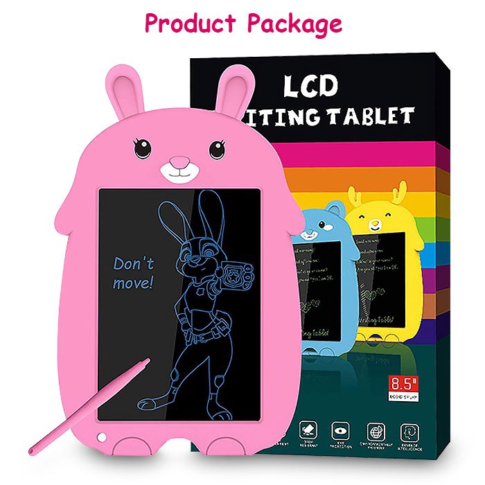 8.5 inch Cute Animal Cartoon Design LCD Writing Tablet Kids Reusable ...