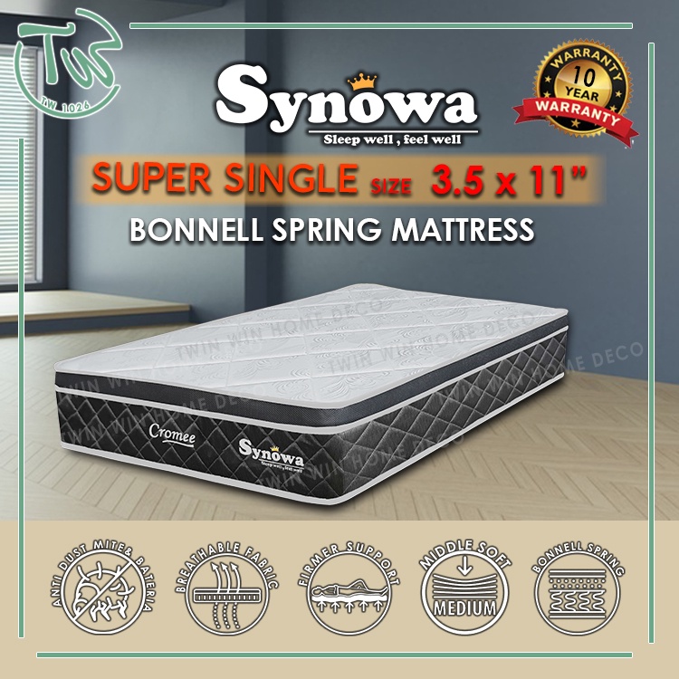 [TW] SYNOWA 3.5 x 11 INCH Cromee Super Single Size Bonnell Spring ...