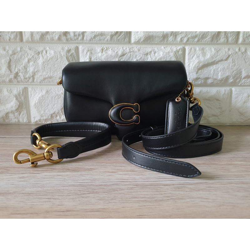 Branded Coach Tabby Pillow Black Mini Sz 18 Shoulder Bag | BeeCost