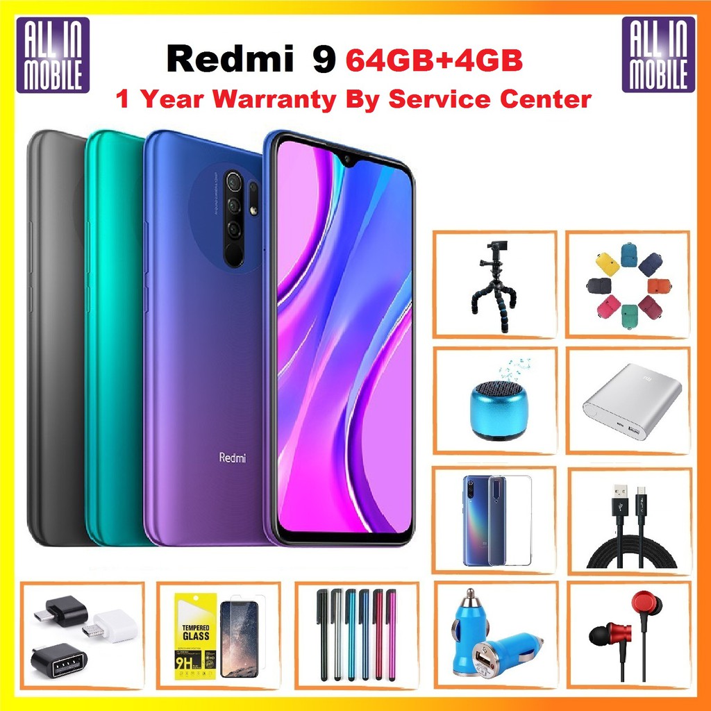 Xiaomi Redmi 9 [64GB ROM+4GB RAM] Original Set - 1 Year Warranty By ...