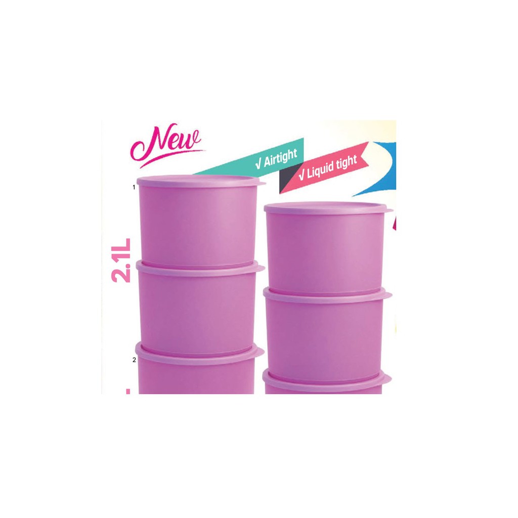 FOOD STORAGE TUPPERWARE: SUMMER FRESH ROUND MEDIUM (4) 2.1L | Shopee ...
