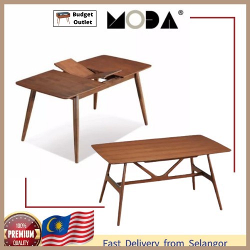 *Ready Stock* MODA Extensible Dining Table Modern Solid Wood Table ...