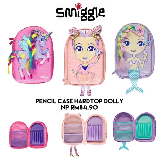 Smiggle Pencil Case Hardtop Dolly Wishes | Shopee Malaysia