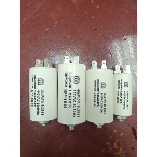 75UF 440Vac Running Capacitor with 4 Pin and Nut(50X110MM) | Shopee ...