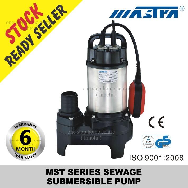 MASTRA MST 400(AUTO) SERIES SEWAGE SUBMERSIBLE PUMP | Shopee Malaysia