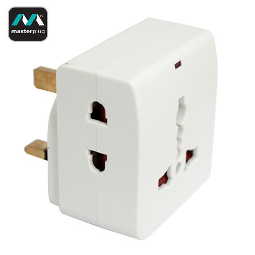 Masterplug 2 Pin 3 Socket 10A Multisocket Adapter (MS16N-MP) | Shopee ...