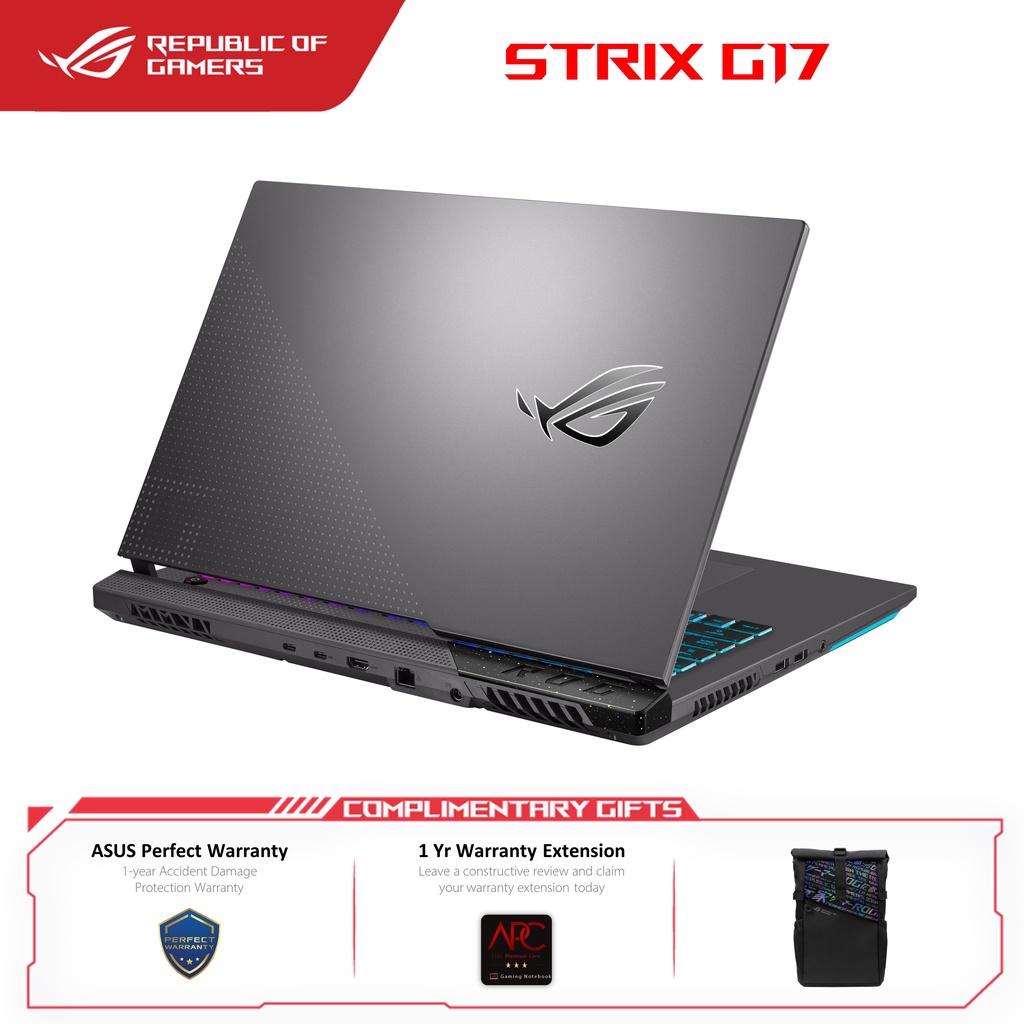 Asus ROG Strix G17 2022 G713R-MKH172W R7-6800H/ 16GB 4800MHZ/ 1TB M.2 ...