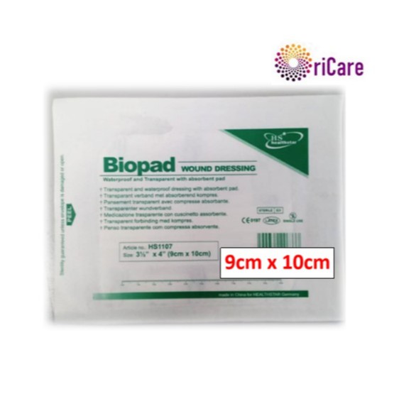 Sterile biopad wound dressing waterproof plaster 9cmx10cm hs1107 one ...