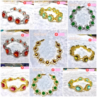 [Pearl Sabah] Crystal Bangle | Jade Bangle | Gold / Silver | Gelang ...