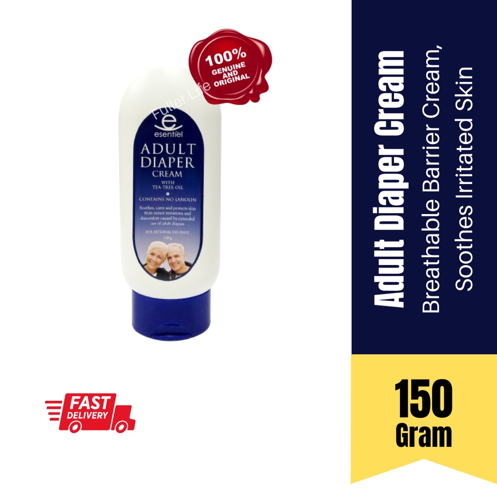 ESENTIEL Adult Diaper Rash Cream with Tea Tree Oil | For Adults with ...