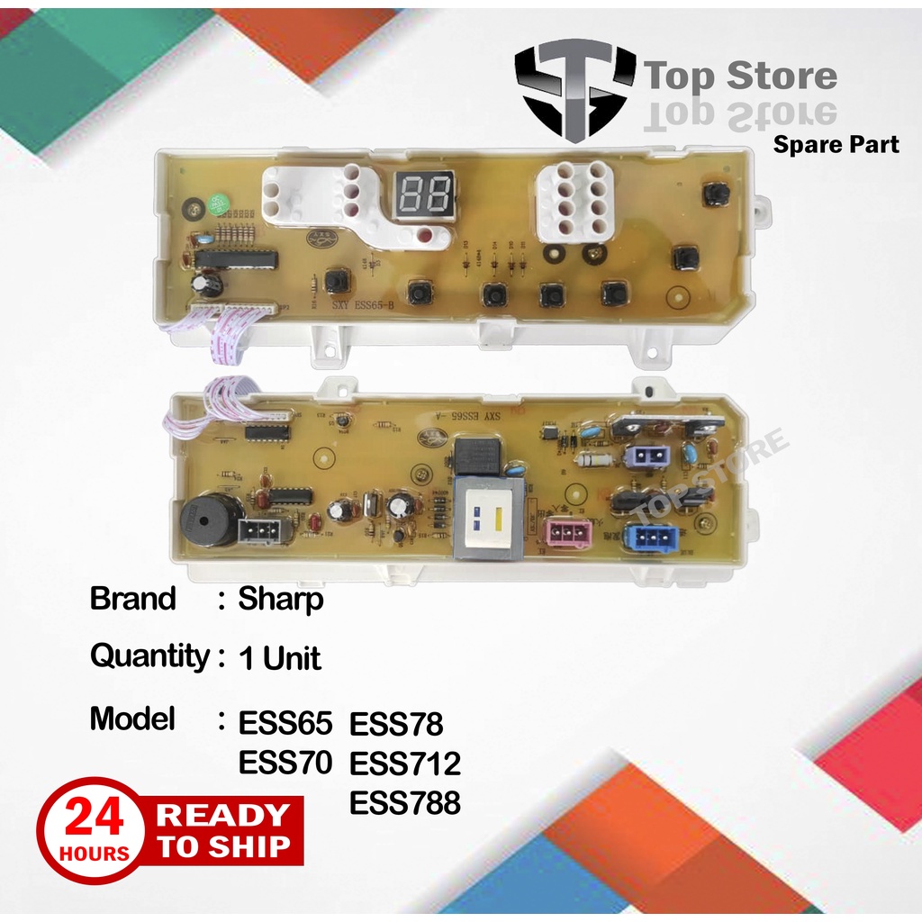 Sharp Washing Machine PCB Control Board ESS65 ESS70 ESS78 ESS712 ESS788 ...