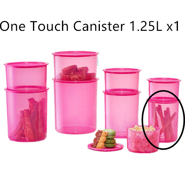 Tupperware One Touch Canister / One Touch Topper (1) 600ml/950ml/1.25L ...
