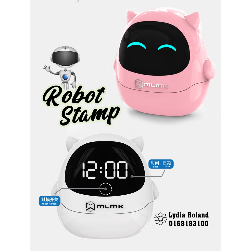 Robot Flash Stamp Ada Jam Sedia | Shopee Malaysia