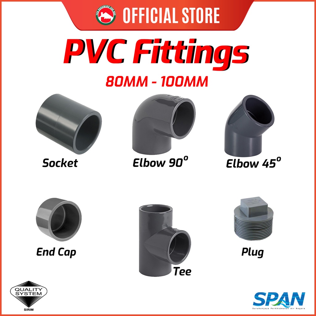 PVC FITTING CONNECTOR 80 MM / 100 MM - Pipe & Fittings System ...