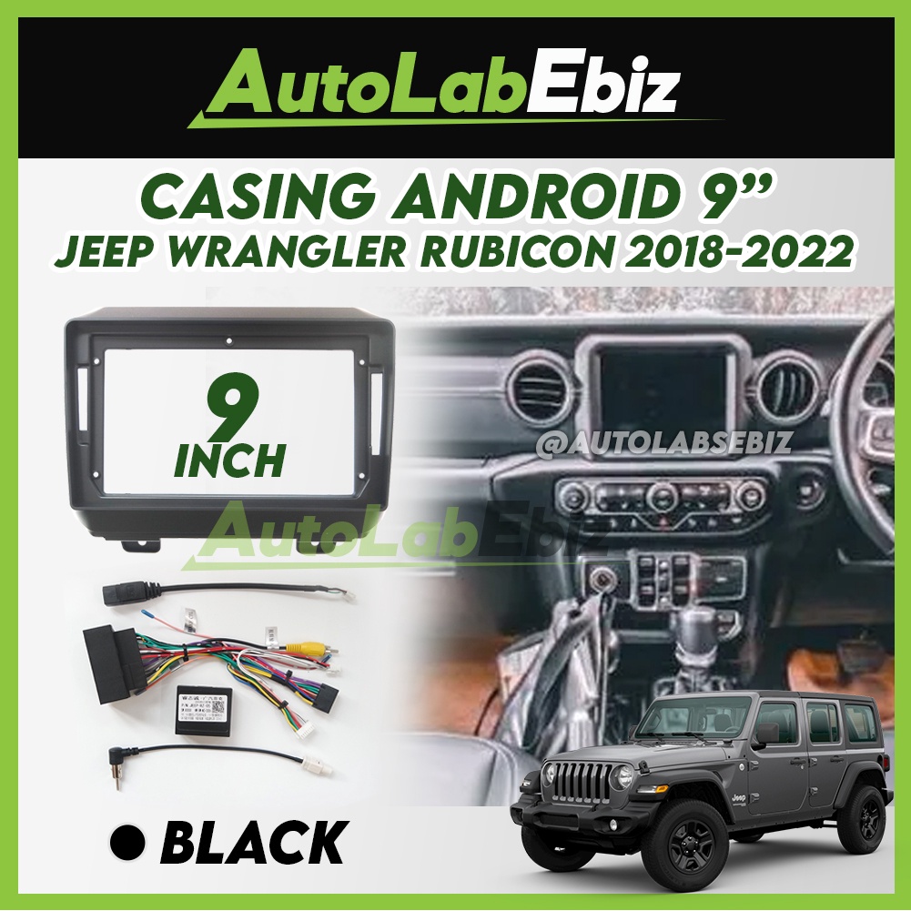 Jeep Wrangler Rubicon 2018-2022 Android Player Casing 9" inch (with ...