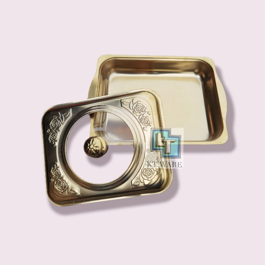 KT WARE 5 set GOLD 35x27 BUFFET EMBOSSED BUFFET TRAY SET / BUFFET FOOD ...