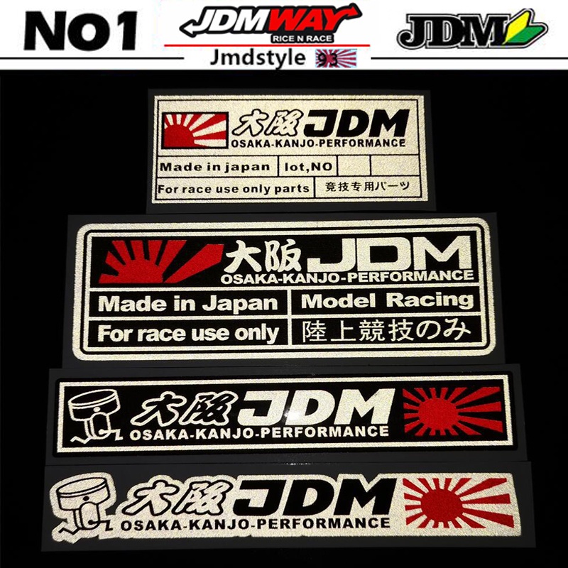 Car Modification OSAKA JDM Drift Motorcycle Car Reflective Stickers and ...