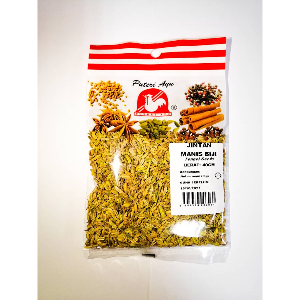 Puteri Ayu Jintan Manis Biji (Fennel Seeds) (40g) | Shopee Malaysia
