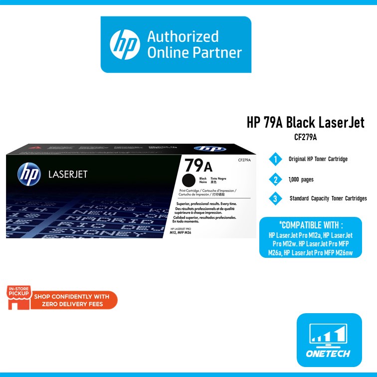 HP CF279A 79A Black Original LaserJet Toner Cartridge | Shopee Malaysia