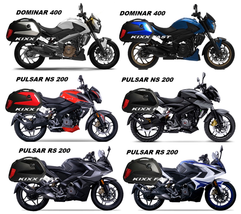 MODENAS WATERPROOF V35 SIDE BOX ABS PLASTIC WITH LED LIGHT HARD SHEILD ...