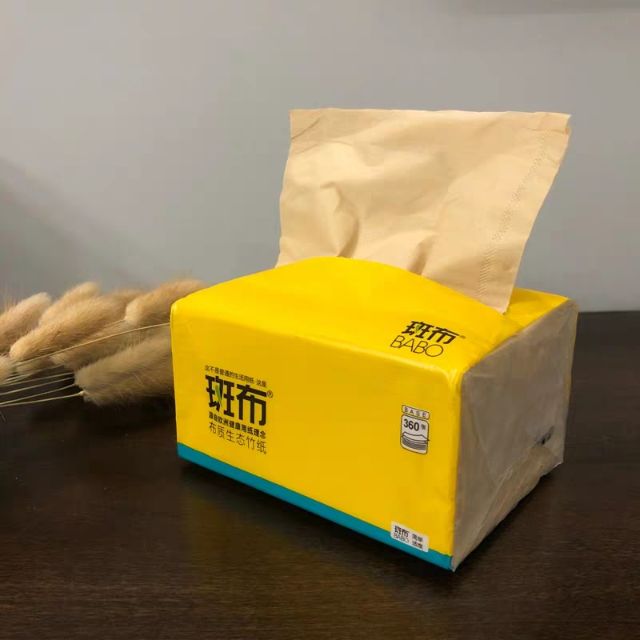 BABO tissue paoer Bamboo [360 sheets / 3 packs] 3 layers household ...