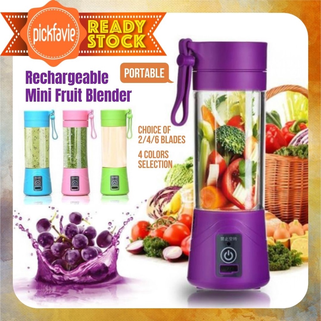Rechargeable Portable Mini Fruit Blender Fruit Juice Blander Pengisar ...