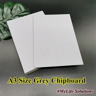 5 Pcs of A3 Grey Chipboard Laminated Paper Board Hardcover board DIY ...
