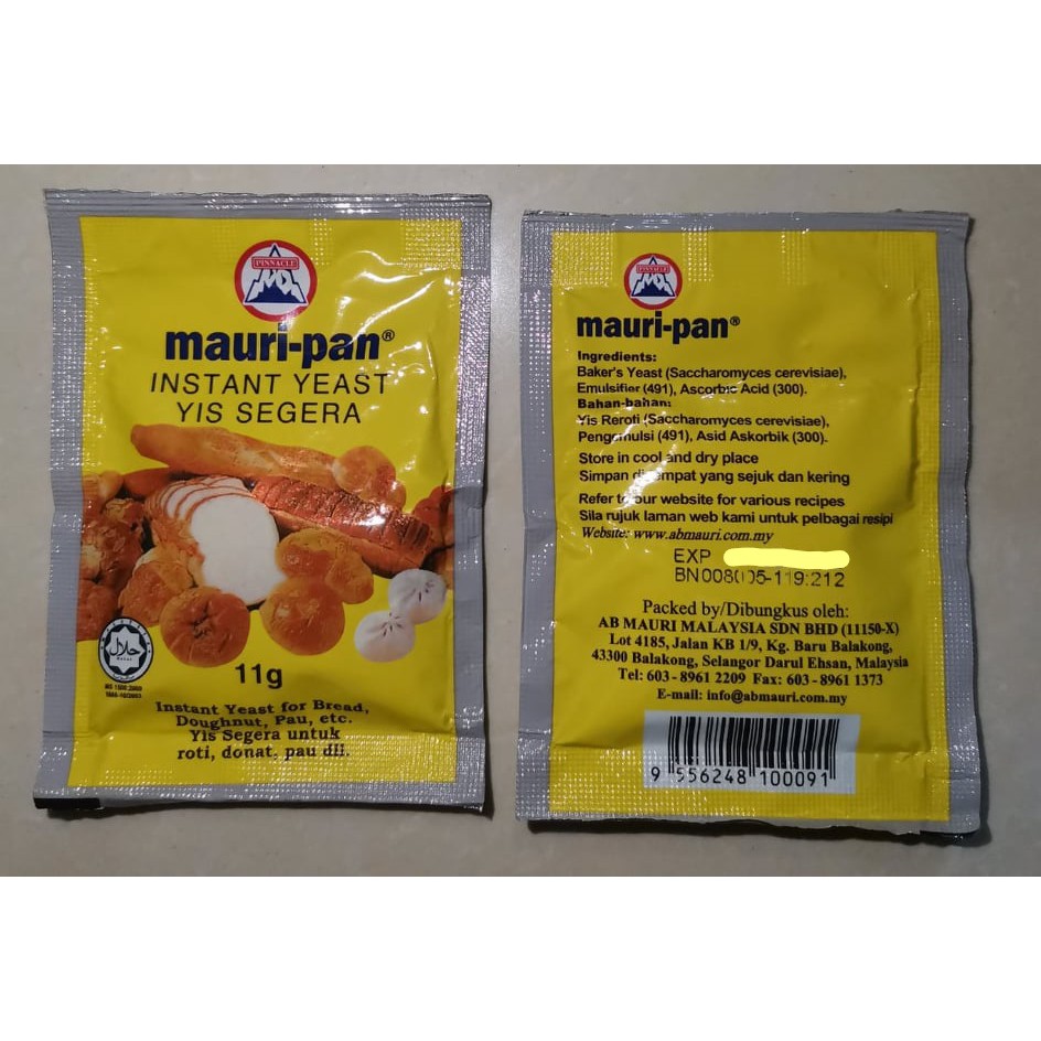 11G Mauri-pan Instant Yeast Yis Segera Mauripan | Shopee Malaysia