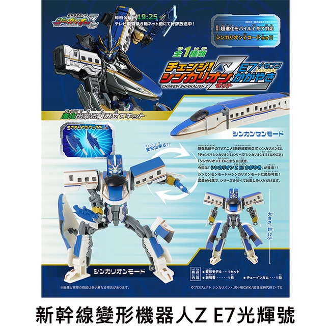 Shinkansen Transforming Robot Z E7 Box Toy Decoration Model F-toys ...