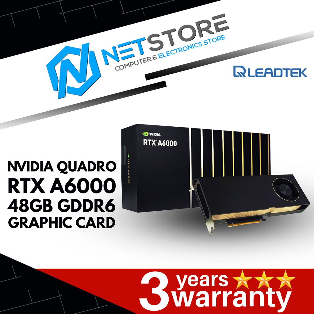 LEADTEK NVIDIA RTX A6000 48GB GDDR6 – GamingHK