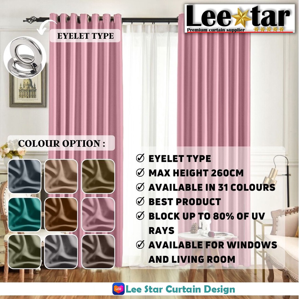 RING Type Modern Color,langsir murah dan cantik / langsir pintu sliding ...