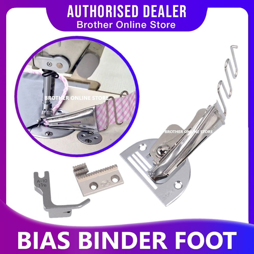 A10 Bias Binder Foot Industrial Sewing Machine / Tapak Mesin Jahit ...