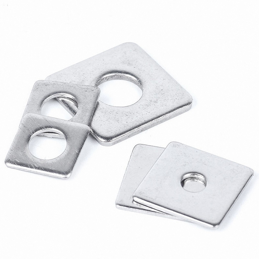 Bright Zinc Plating Steel - Square Flat Plated Washers M8 M10 M12 M14 ...