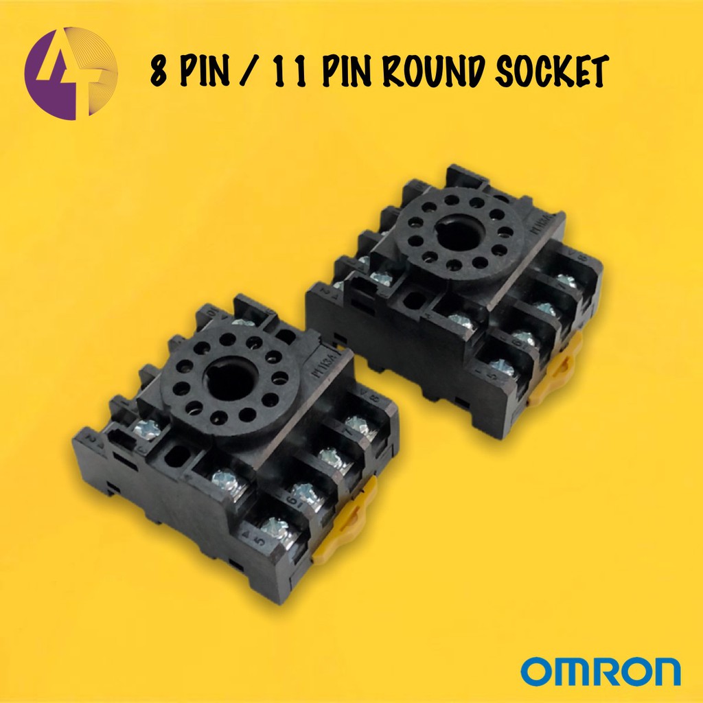 Omron 8 Pin / 11 Pin Round socket | Shopee Malaysia