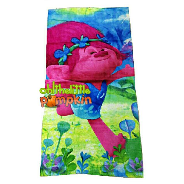 Trolls Princess Poppy Kids Cartoon Bath Towel | Shopee Malaysia