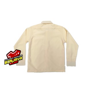 Baju Kemeja Pengawas Sekolah Rendah/Menengah/MRSM Lengan Panjang Beige ...