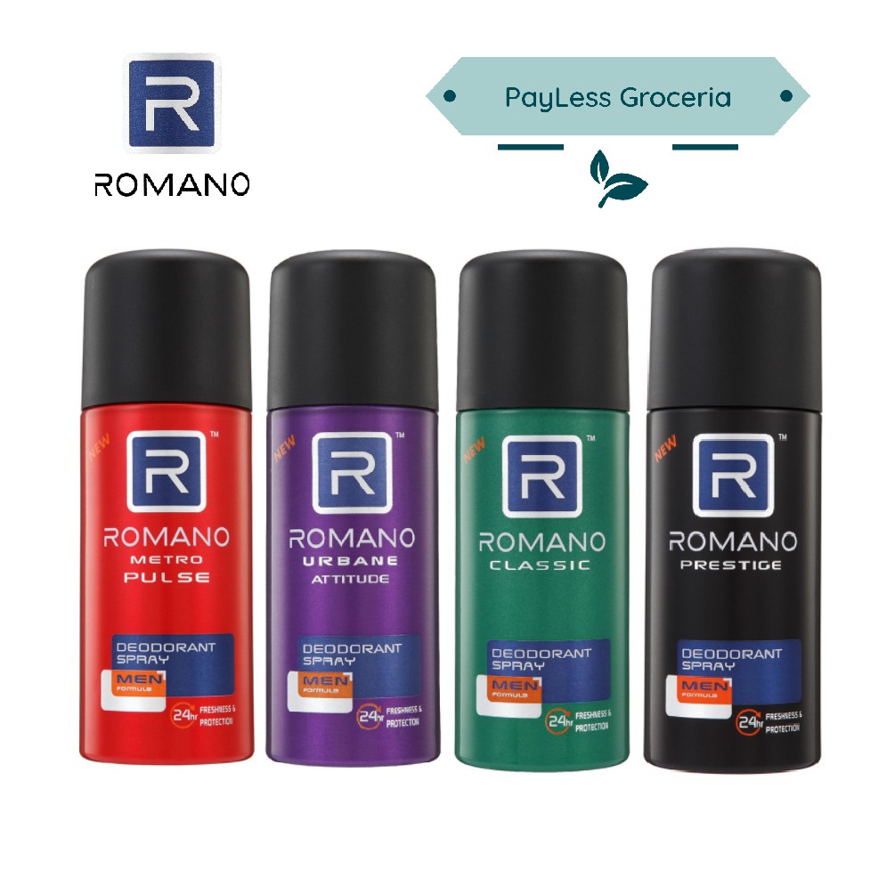 Romano Men Deodorant Body Spray 150ml | Shopee Malaysia