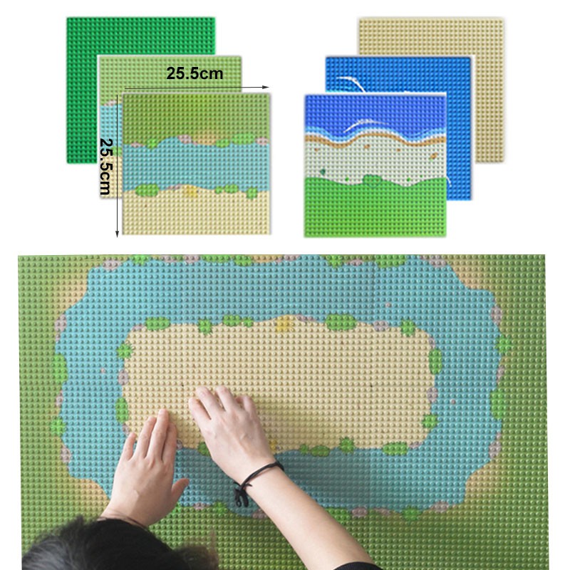 Base plate City Street Colorful River Sandy Beach Island BasePlate ...