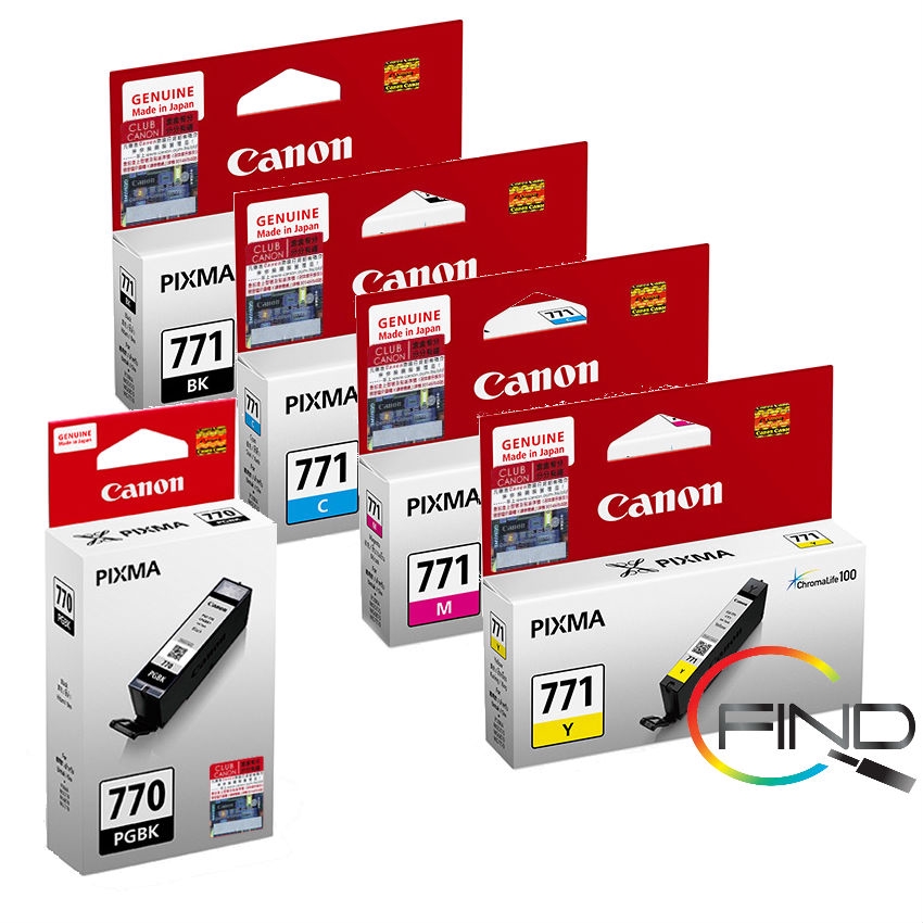 CANON PGI-770 & CLI-771 NORMAL SET CARTRIDGE for MG5770/TS5070 (PGI-770 ...