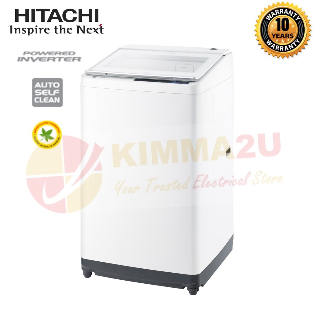 HITACHI JAPAN SF-100XAV 10KG INVERTER TOP LOAD WASHING MACHINE | Shopee ...